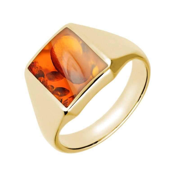 amber ring gold