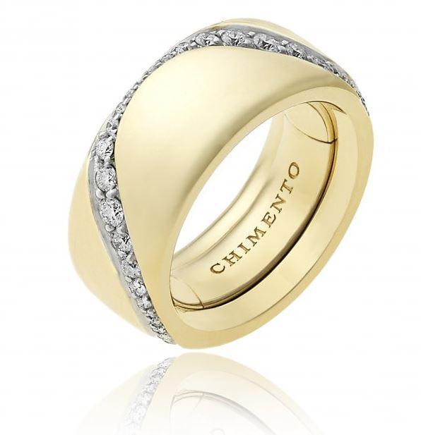 Chimento Forever Essenza 18ct Yellow Gold Diamond Adjustable Size-Fit ...