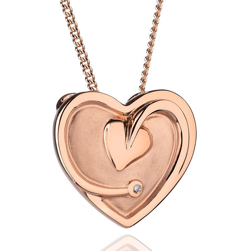 Clogau Tree of Life 9ct Rose Gold Diamond Necklace TLDP | W Hamond Fine ...