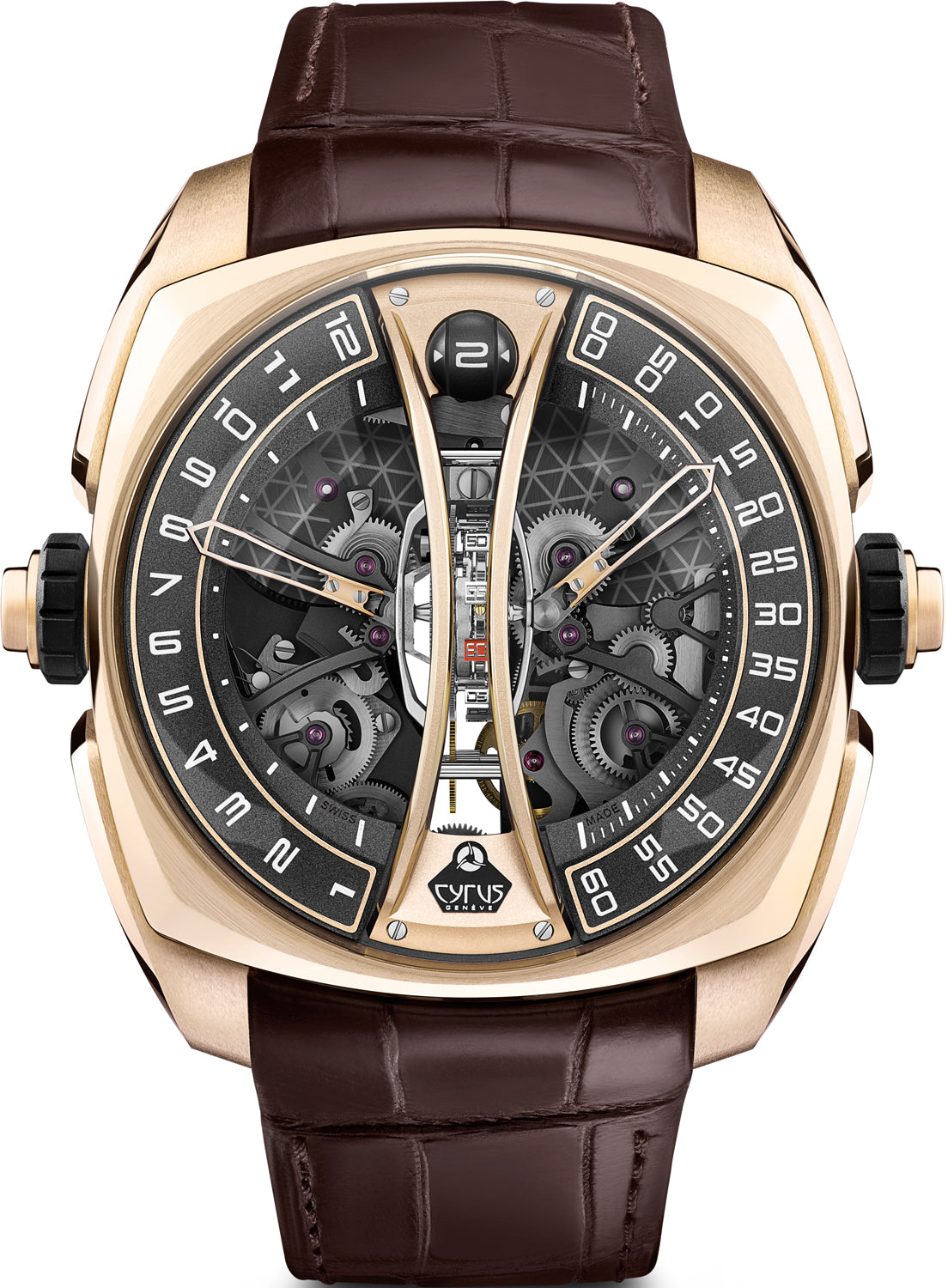 Cyrus Watch Klepcys Vertical Tourbillon Rose Gold Limited Edition 539. ...