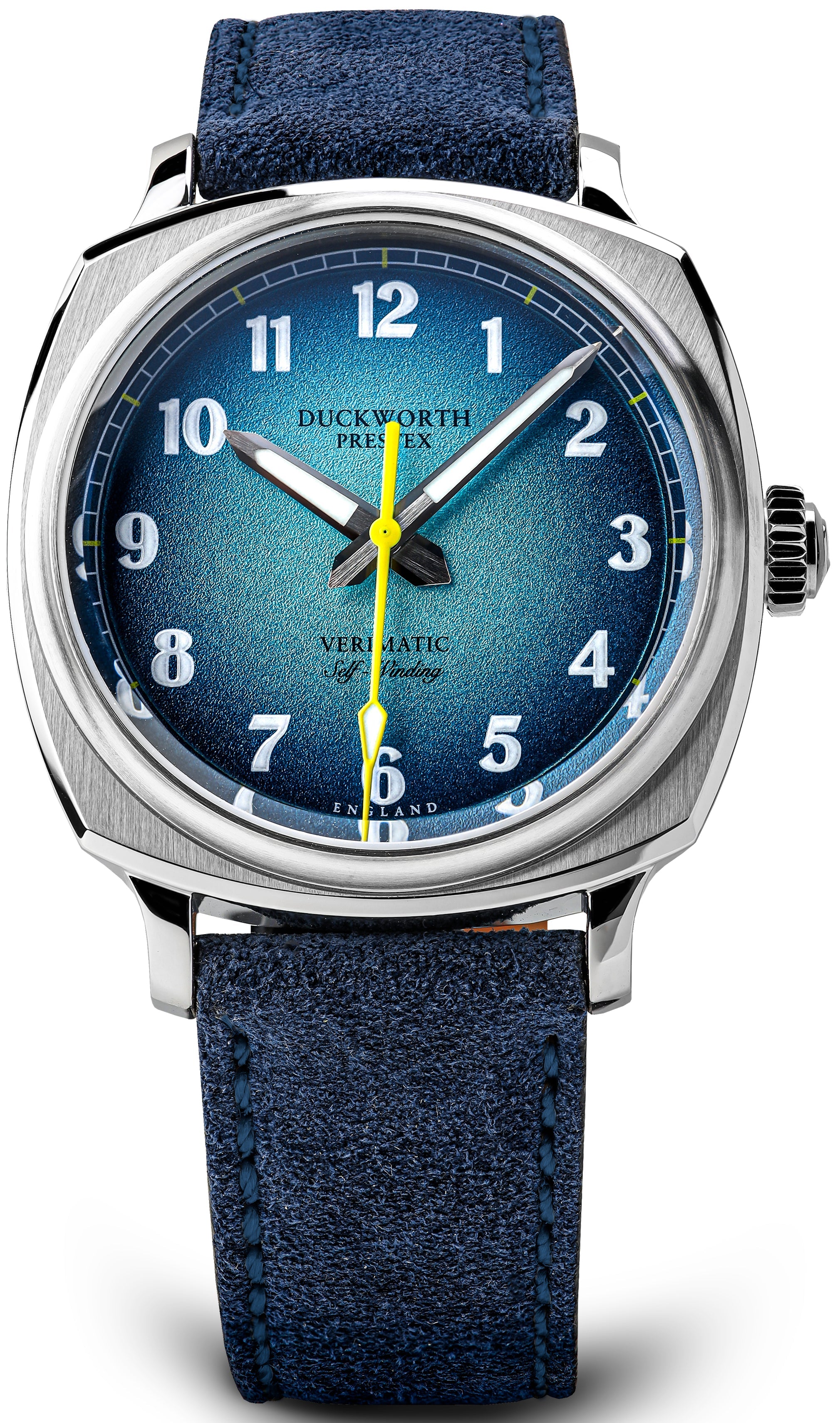 Duckworth Prestex Verimatic Blue Fume Blue Suede Watch D891-03 | W ...