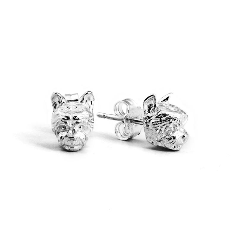Dog Fever Sterling Silver Yorkshire Muzzle Earrings D DFORE00024 | W ...
