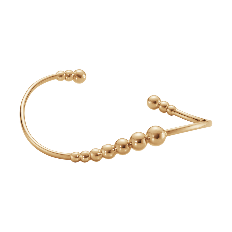 Georg Jensen Moonlight Grapes 18ct Rose Gold Wave Torc Bangle 20000123 ...