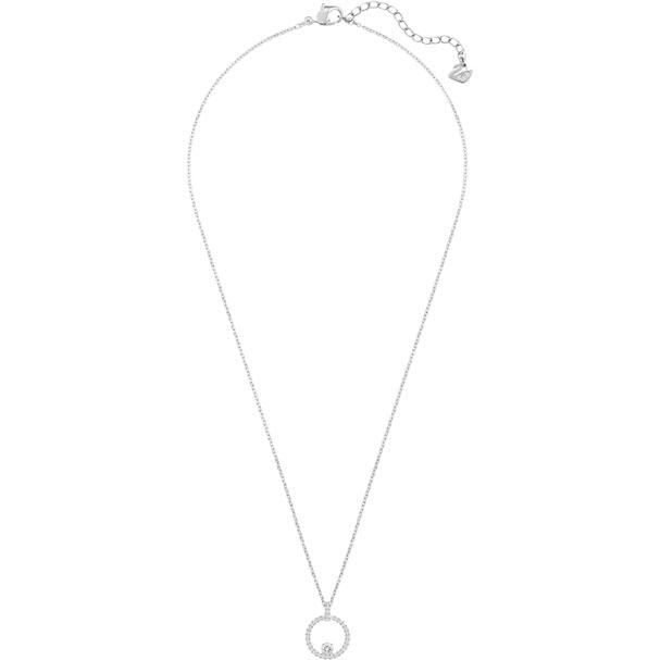 Swarovski Creativity Circle White Rhodium Pendant Necklace 5198686 | W ...