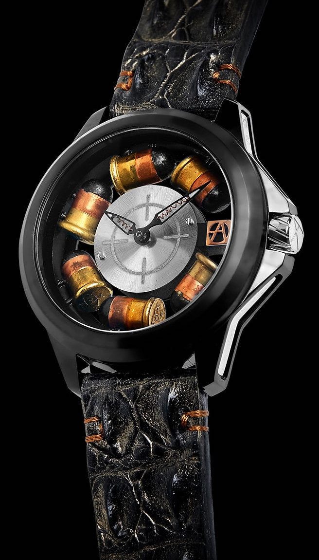 ArtyA Son of a Gun Classic Riot Black & Steel Limited Edition Watch ...