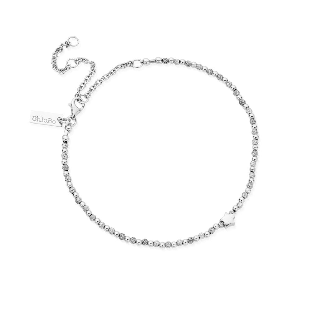 Chlobo Iconics Inset Star Anklet SANSTAR | W Hamond Fine Jewellery