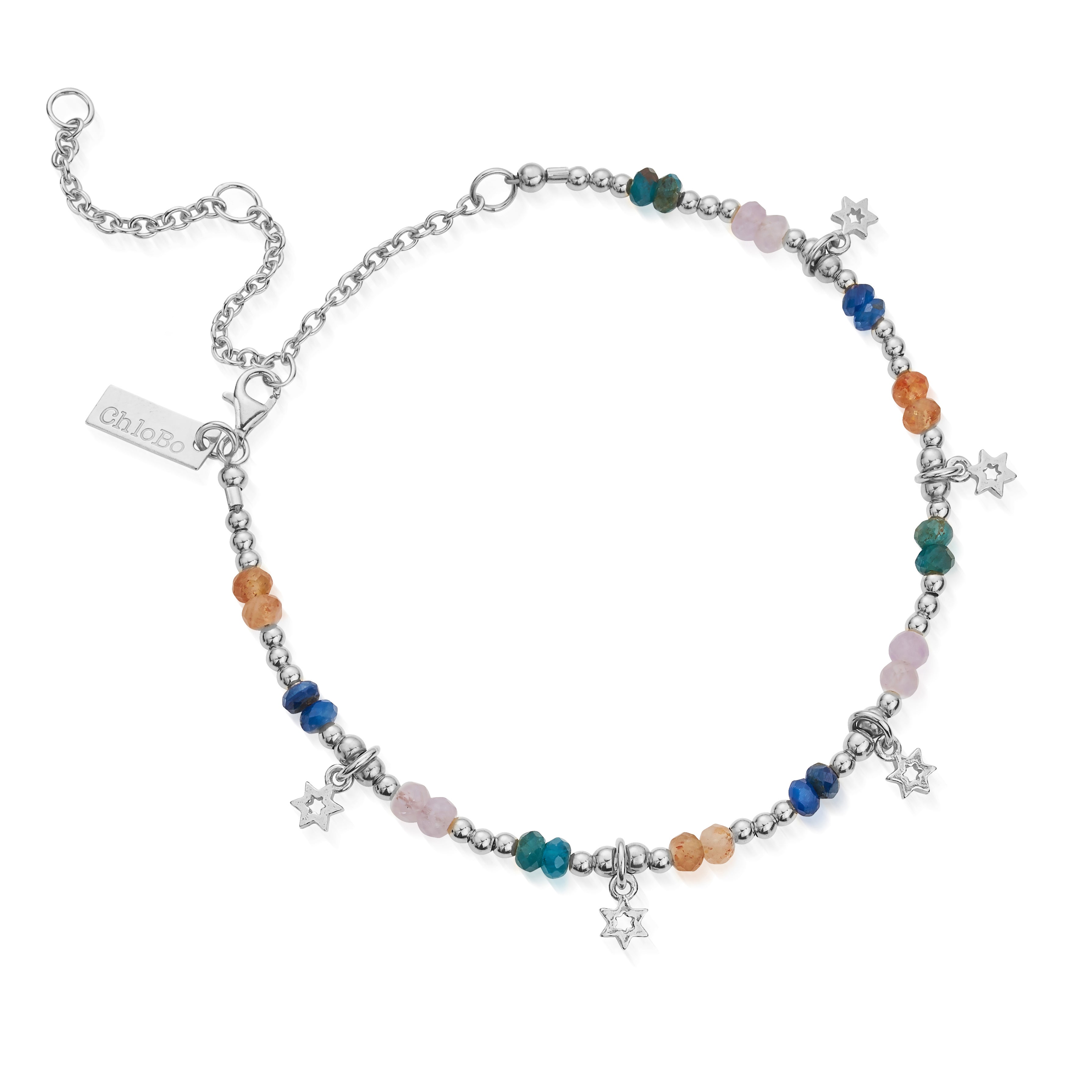 ChloBo Sterling Silver Nightfall Wishes Anklet SANSLKA3058 | W Hamond ...