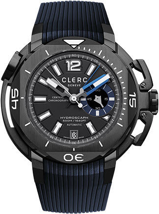 Clerc Watch Hydroscaph Central Chrono Small Second CHYE-248 Black | W ...