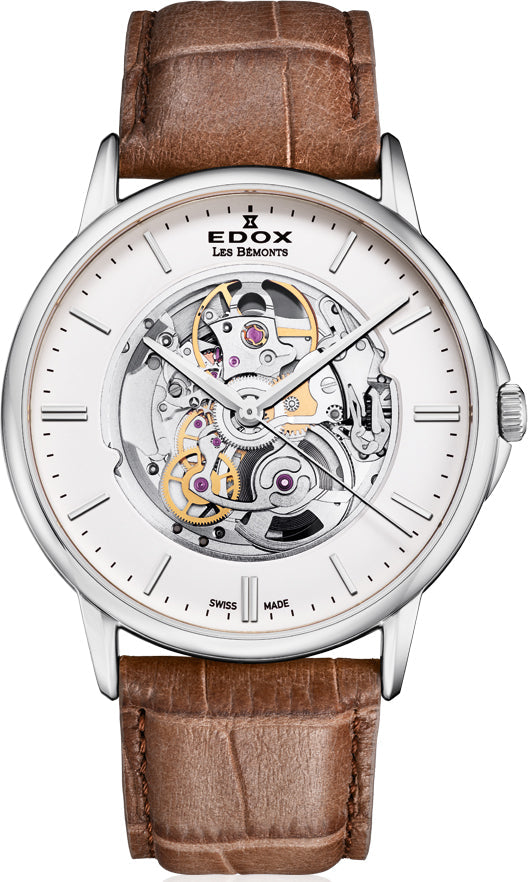 Edox Watch Les Bemonts Automatic Skeleton 85300 3 AIN | W Hamond Luxury ...