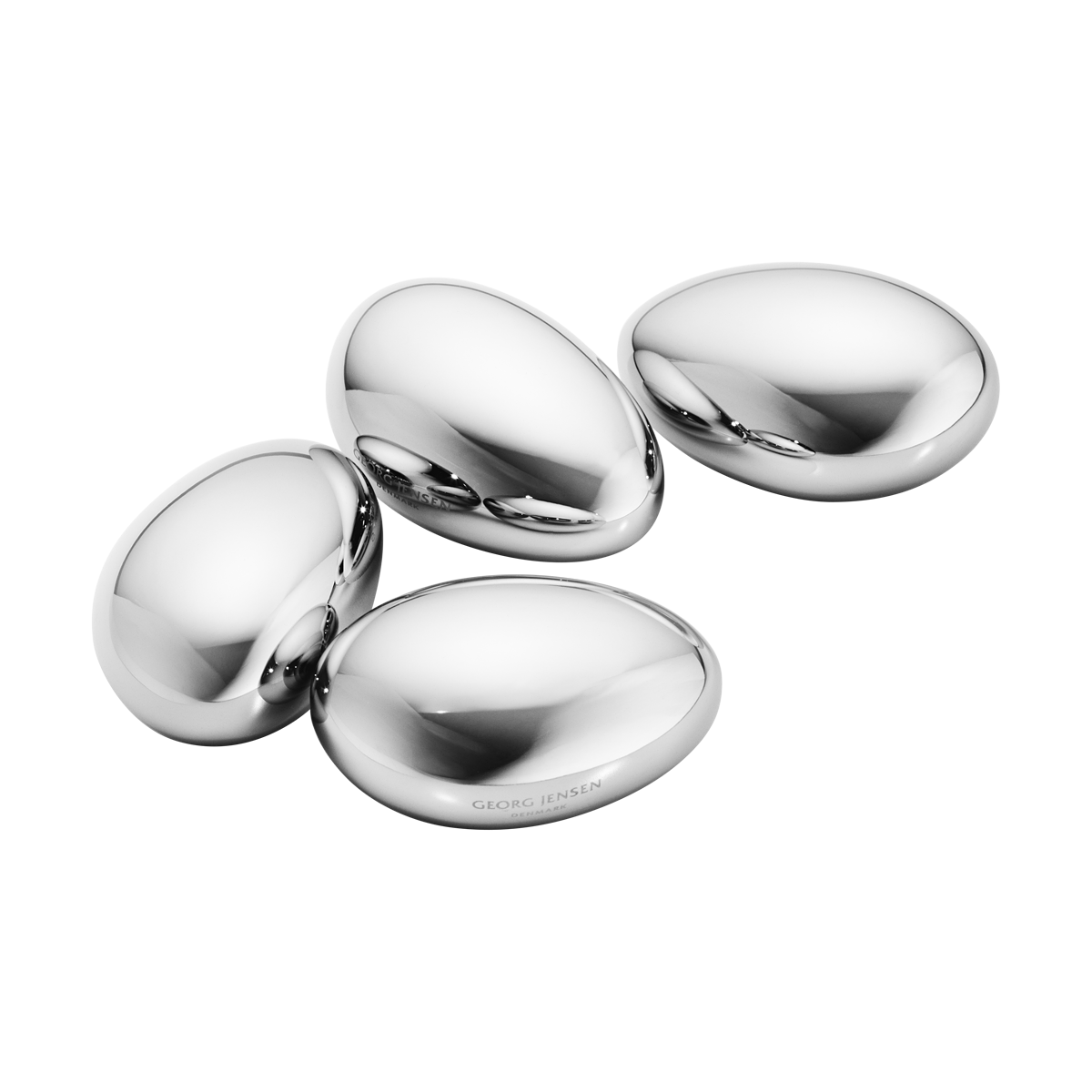 Georg Jensen Sky Stainless Steel Four Piece Ice Cube Set 10014942 | W ...