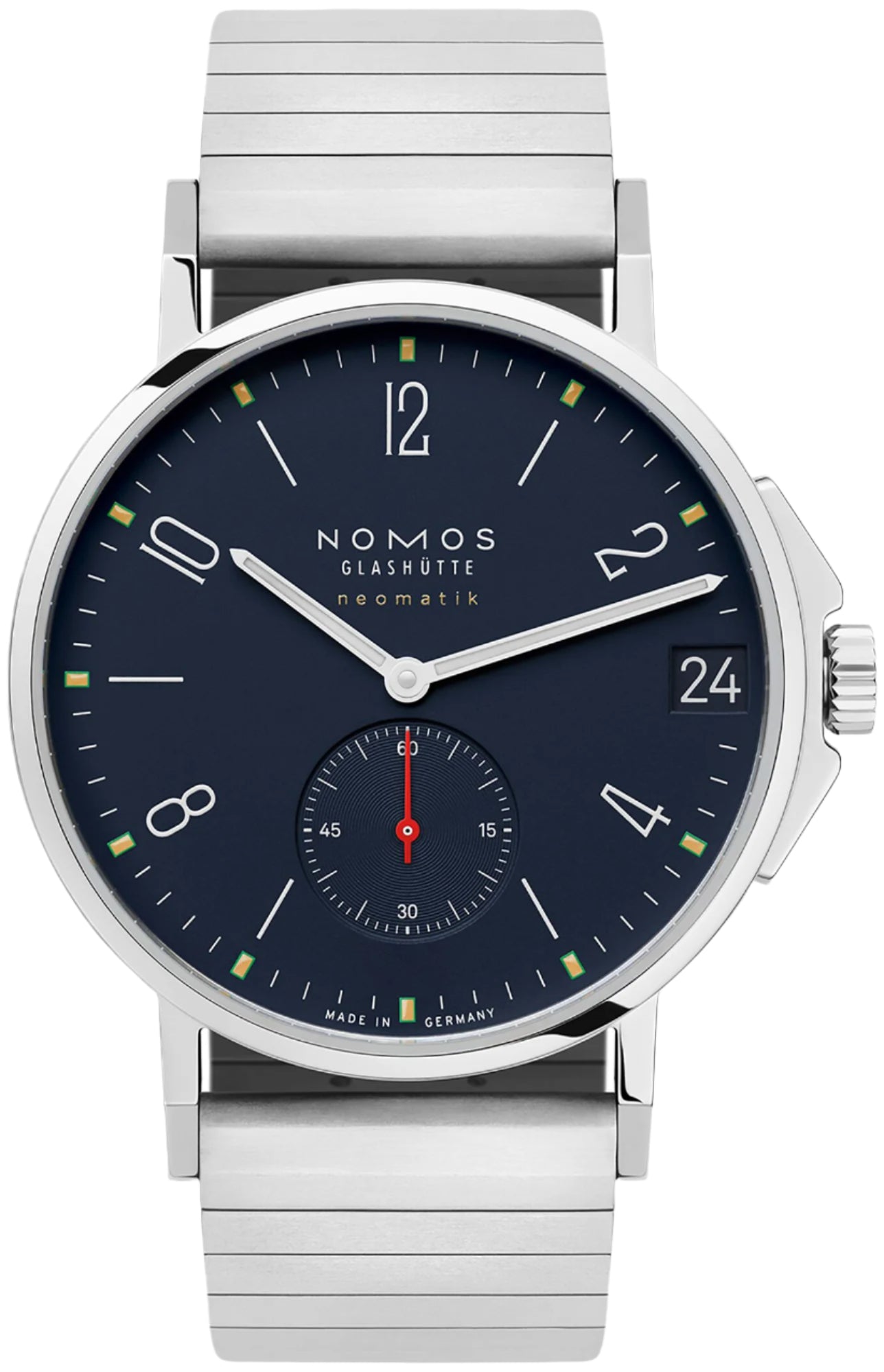 Nomos Glashutte Ahoi Neomatik 38 Date Atlantic Sapphire Crystal Watch ...
