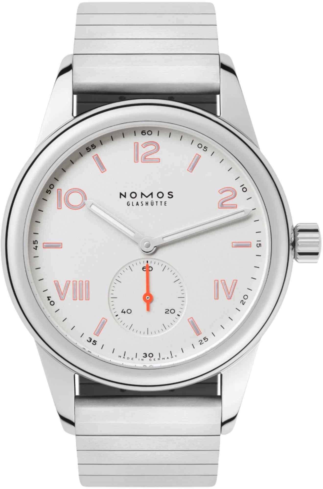 Nomos Glashutte Club Campus Steel Back Watch 708 SPORT BRACELET | W ...