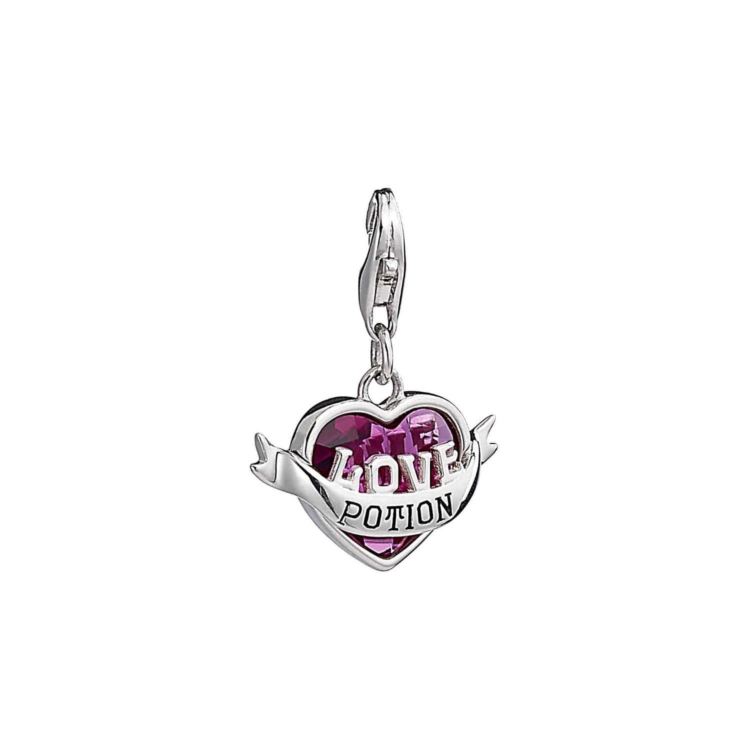 Official Harry Potter Sterling Silver Love Potion Crystal Clip On Charm ...