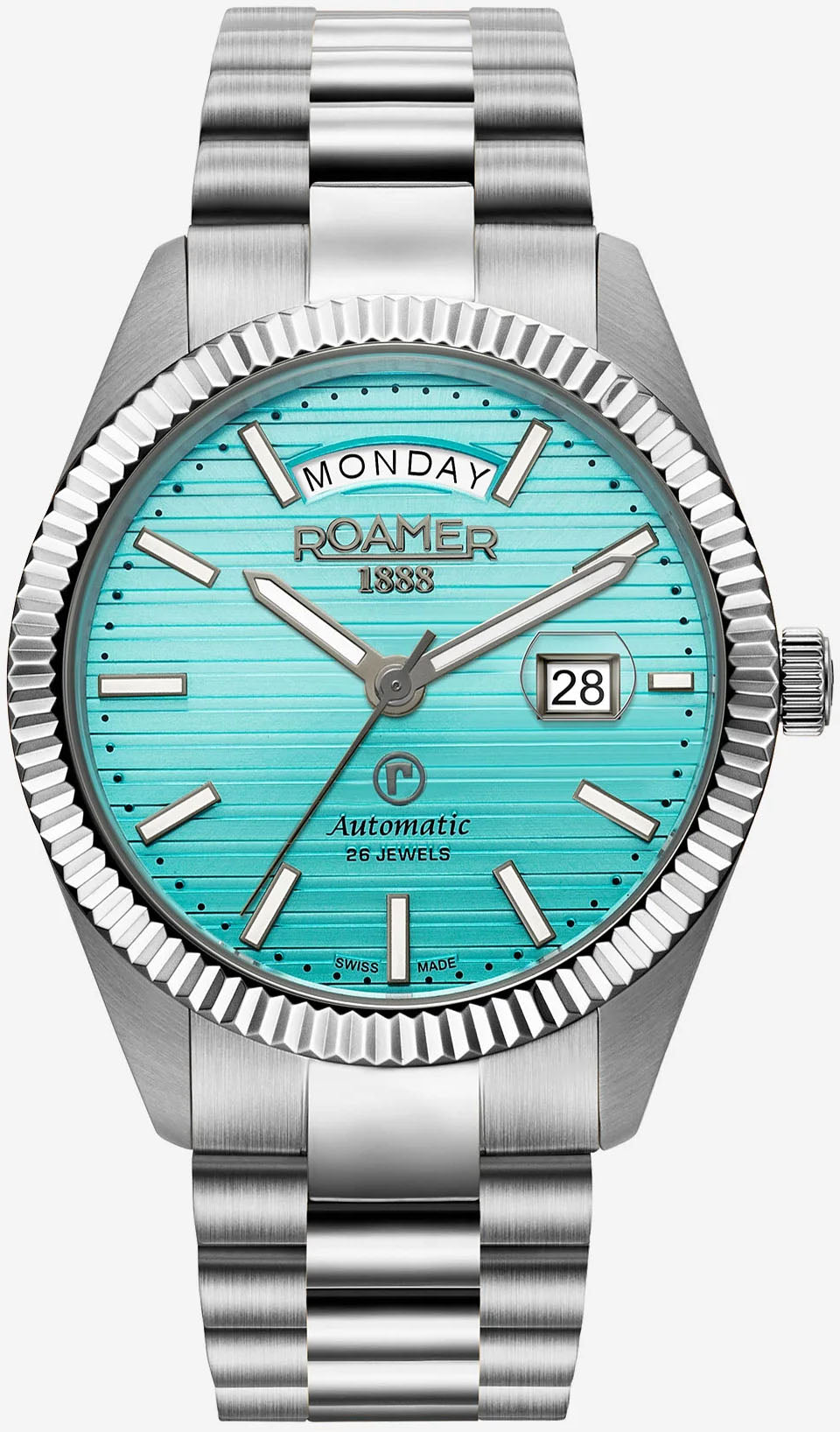 Roamer Primeline Day Date II Marine Blue Watch 981666 41 05 50 | W ...