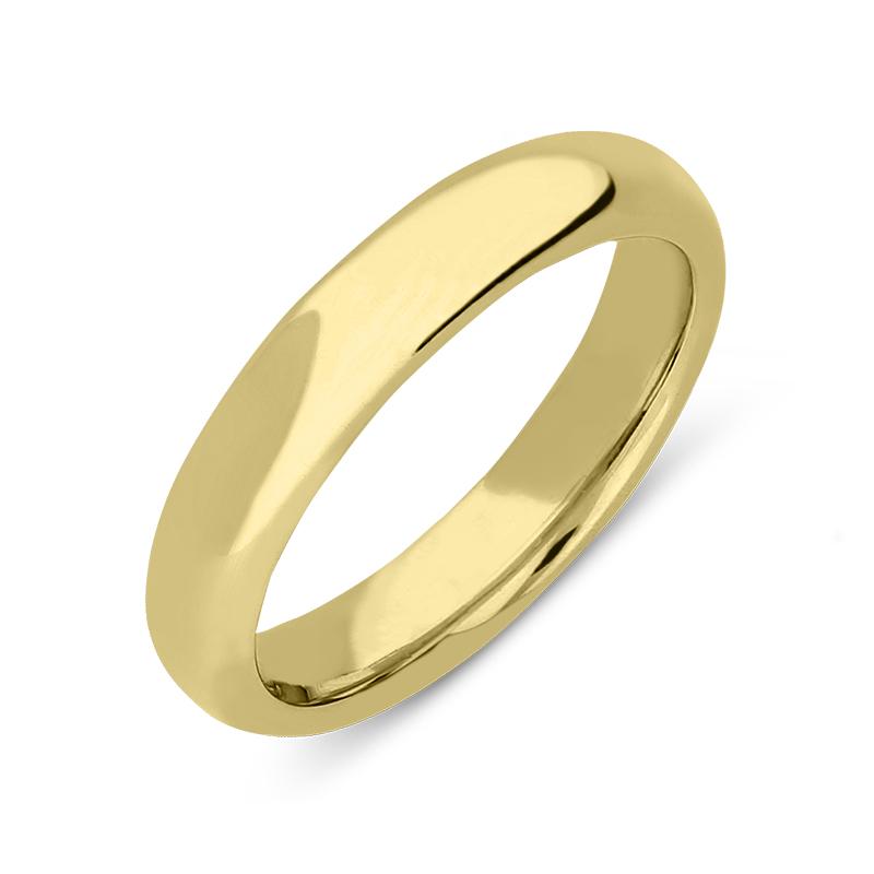 18ct Yellow Gold 5mm Court Shape Wedding Ring CGN-136 | W Hamond Fine ...