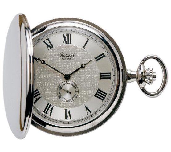 Rapport Pocket Watch Full Hunter Silver Tone PW85 | W Hamond Luxury Watches