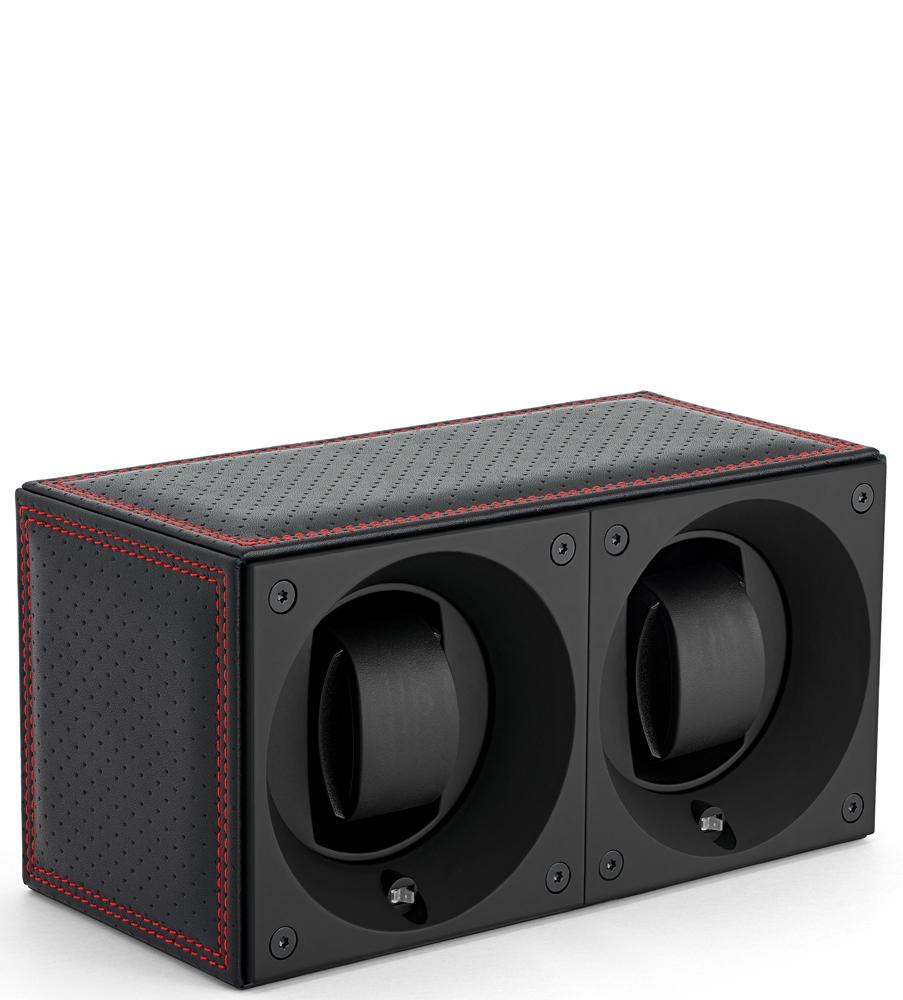 Swiss Kubik Watch Winder Double Masterbox Racing Line Red Stitches SK02 ...