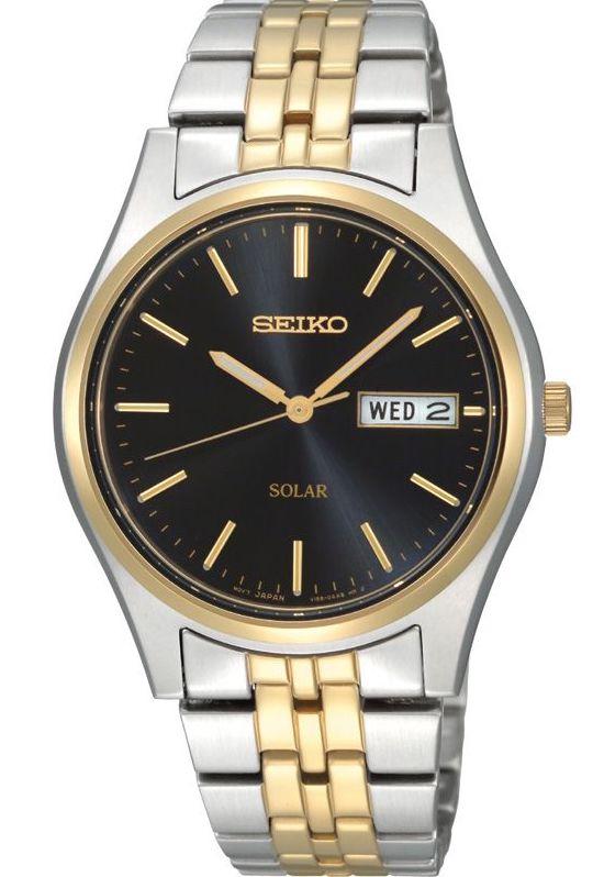 Seiko Watch Solar Mens SNE034P1 | W Hamond Luxury Watches