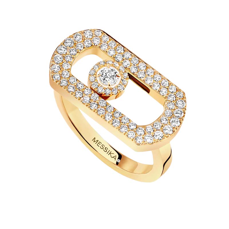 Messika So Move 18ct Yellow Gold Diamond Pave Ring 12937/YG | W Hamond ...