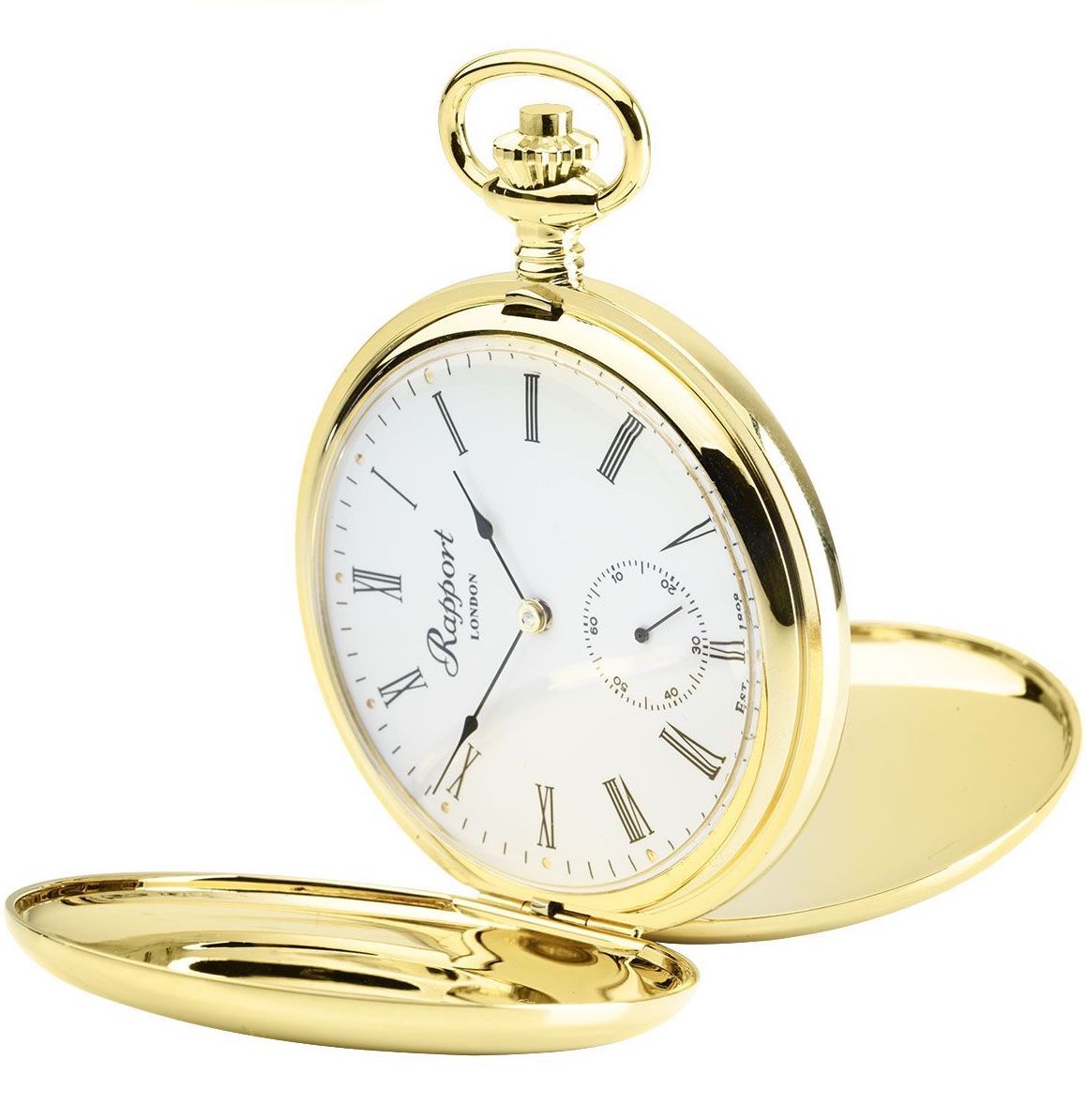 Rapport Pocket Watch Mechanical Double Hunter Gold Plated PW10 | W ...
