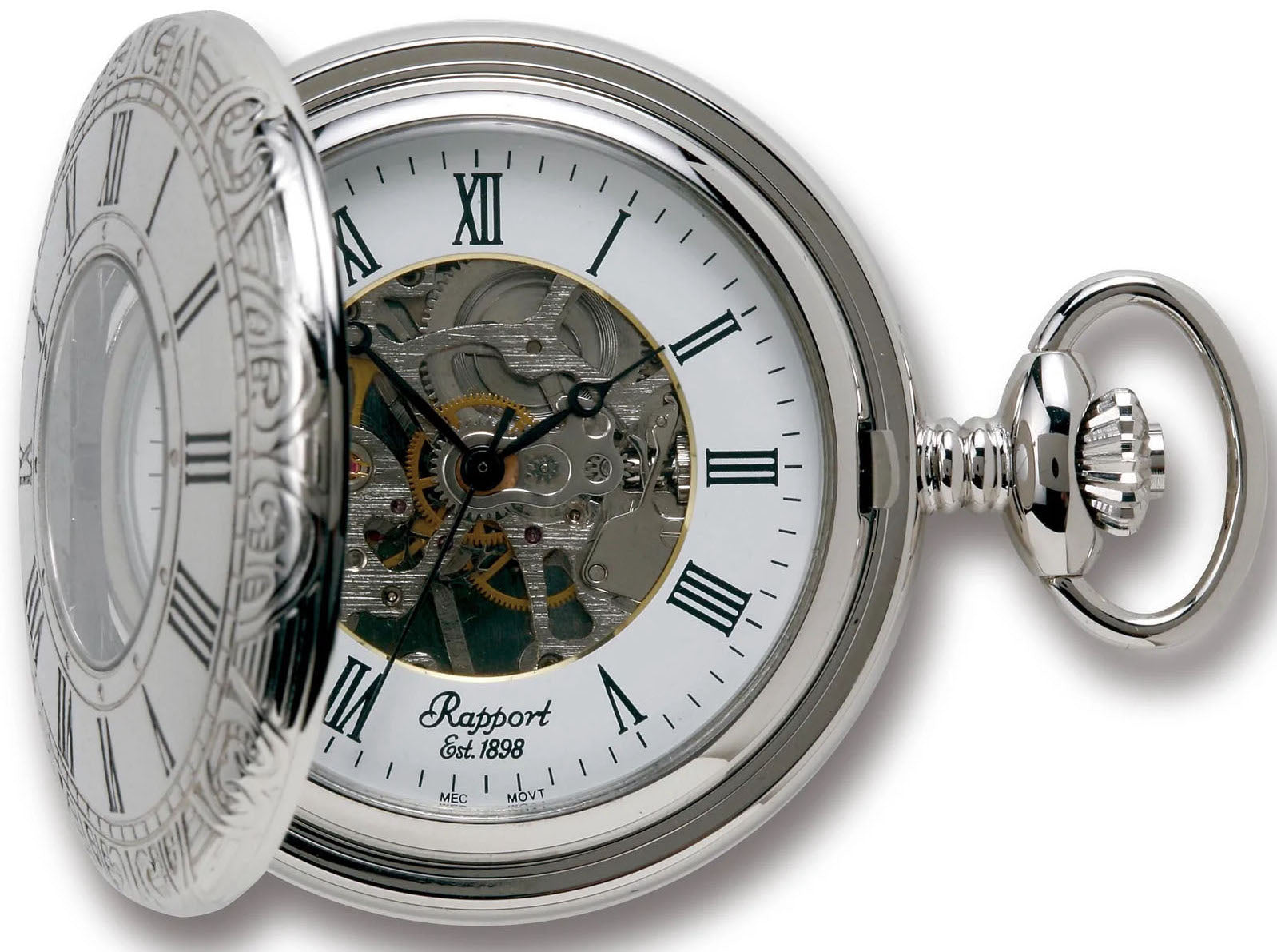 Rapport Pocket Watch Half Hunter Mechanical PW57 | W Hamond Luxury Watches
