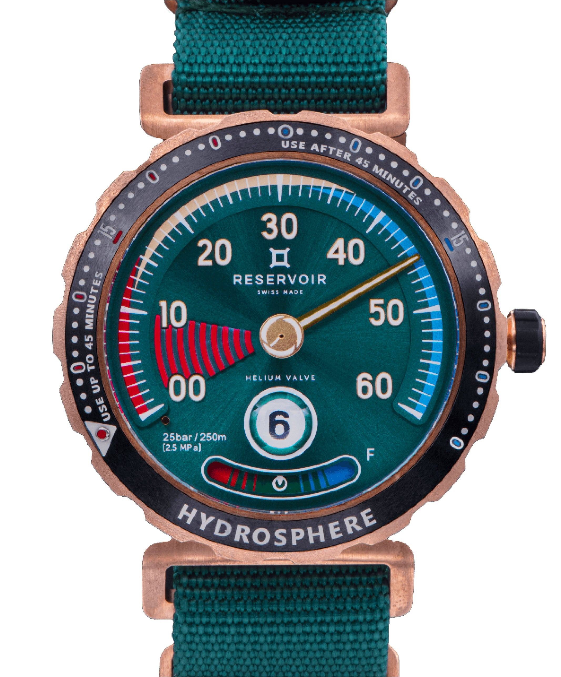 Reservoir Hydrosphere Cenote Bronze Green Watch RSV03.HY/334.GR | W ...