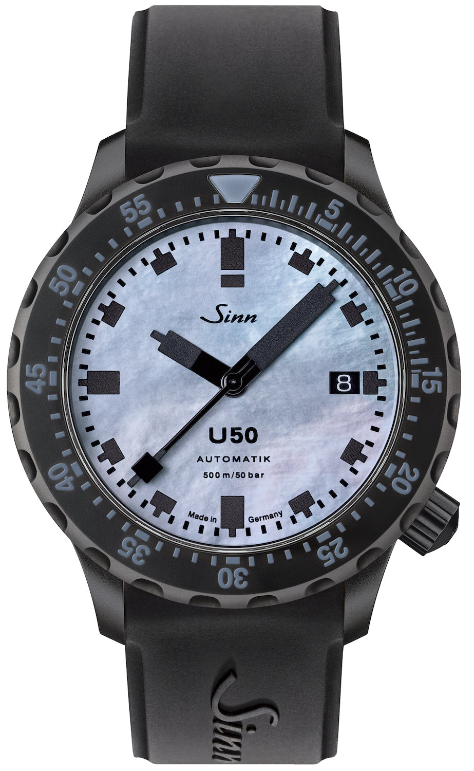 Sinn Watch U50 S Mother of Pearl S Silicone Black Limited Edition 1050. ...
