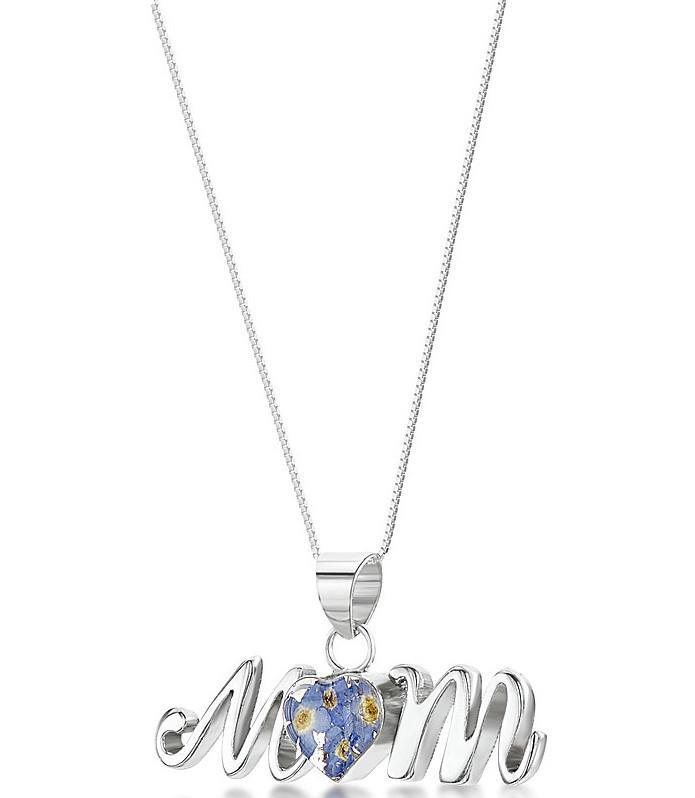 Shrieking Violet Necklace Forget Me Not Mum Silver MUM01 | W Hamond ...