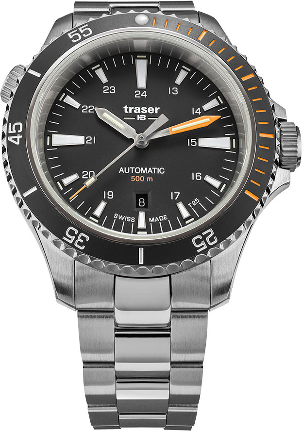Traser H3 P67 Diver Automatic Black Bracelet Watch 110324 | W Hamond ...
