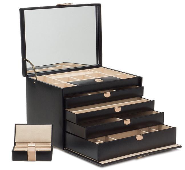 Wolf Jewellery Box Chloe Extra Large Black 301602 | W Hamond Fine Jewellery