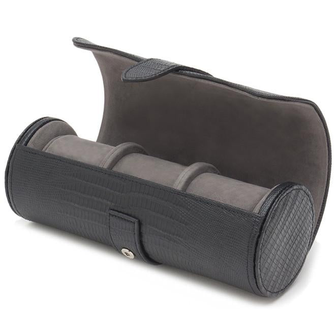 Wolf Watch Roll Blake Black Lizard 305658 | W Hamond Luxury Watches